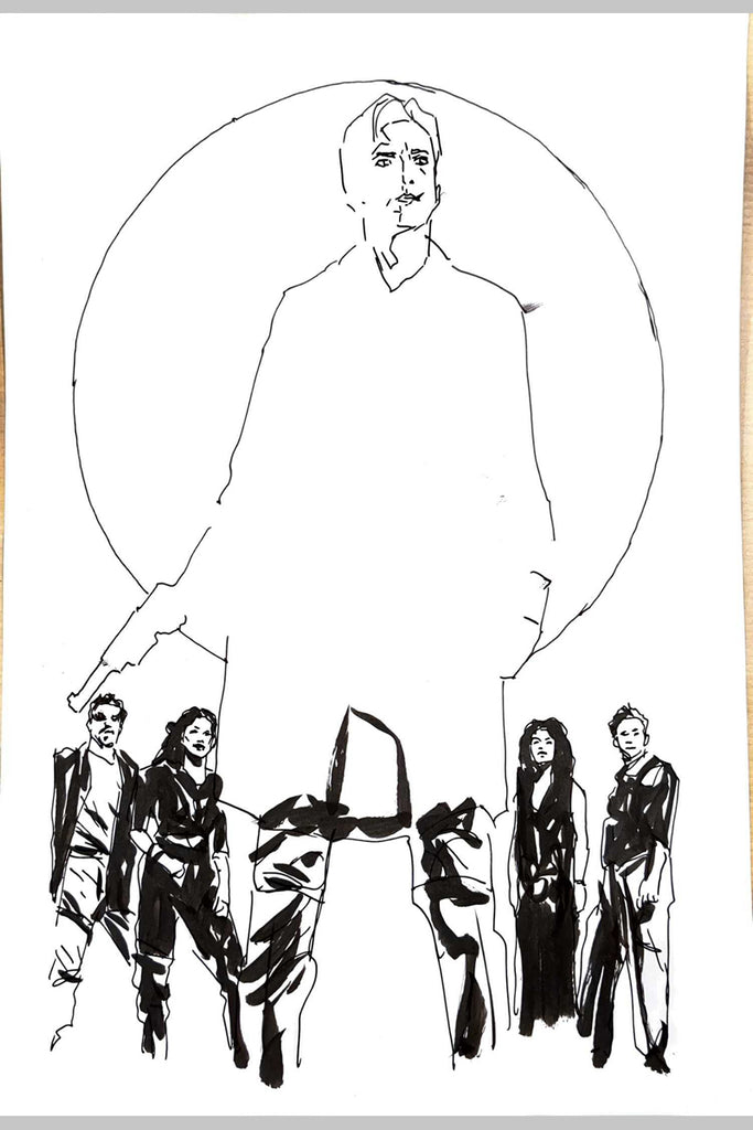Firefly #1 concept cover sketch – Art of Jock